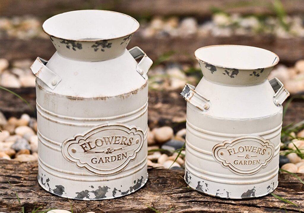 Farmhouse Ceramic Flower Vase With Handles at Charles Casale blog