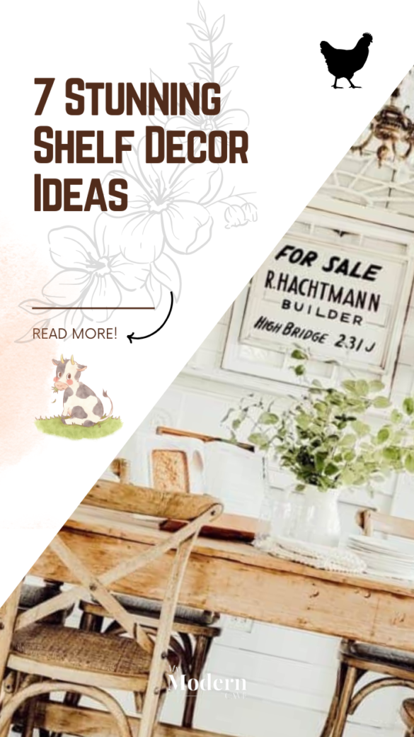 7+ Enchanting Examples of Farmhouse Shelf Décor to Personalize Your ...