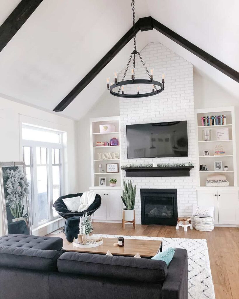 7+ Exquisite Exposed Beam Ideas to Elevate Your Farmhouse Living Room’s ...