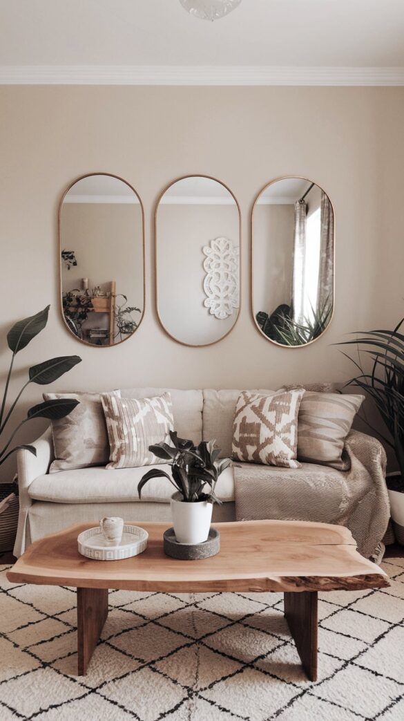 Why Designers Swear By These 33+ Living Room Mirror Ideas to Brighten ...