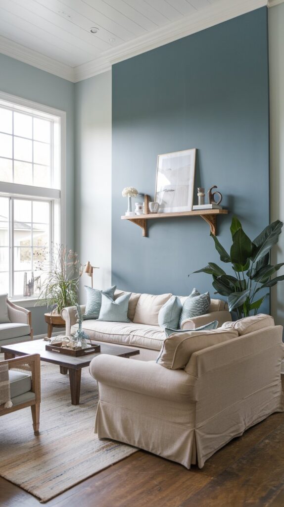 Want a Dreamy Living Room? Try One of These 17+ Light Blue Wall Ideas ...