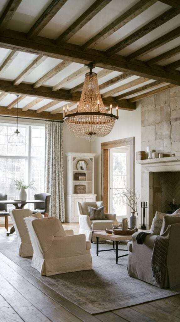 We Found the 28 Most Stunning French Country Farmhouse Living Rooms—You ...