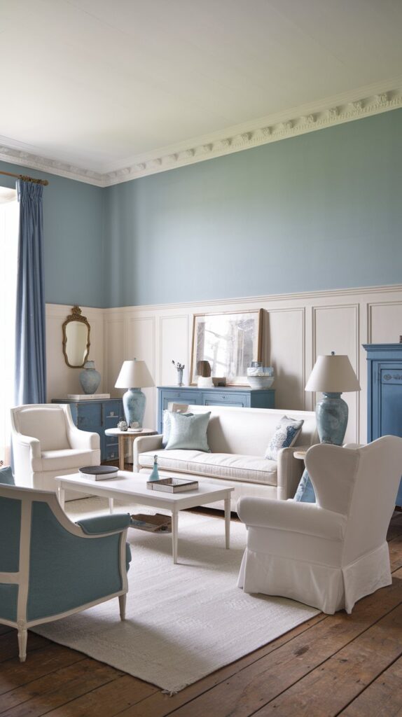 Want a Dreamy Living Room? Try One of These 17+ Light Blue Wall Ideas ...
