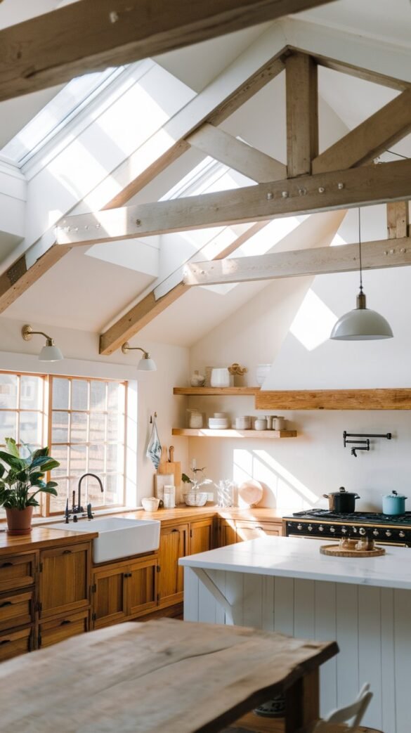 Exposed Beam Kitchen Ceiling: Style, Function, and Timeless Appeal