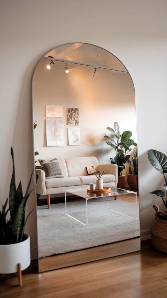 Why Designers Swear By These 33+ Living Room Mirror Ideas to Brighten ...