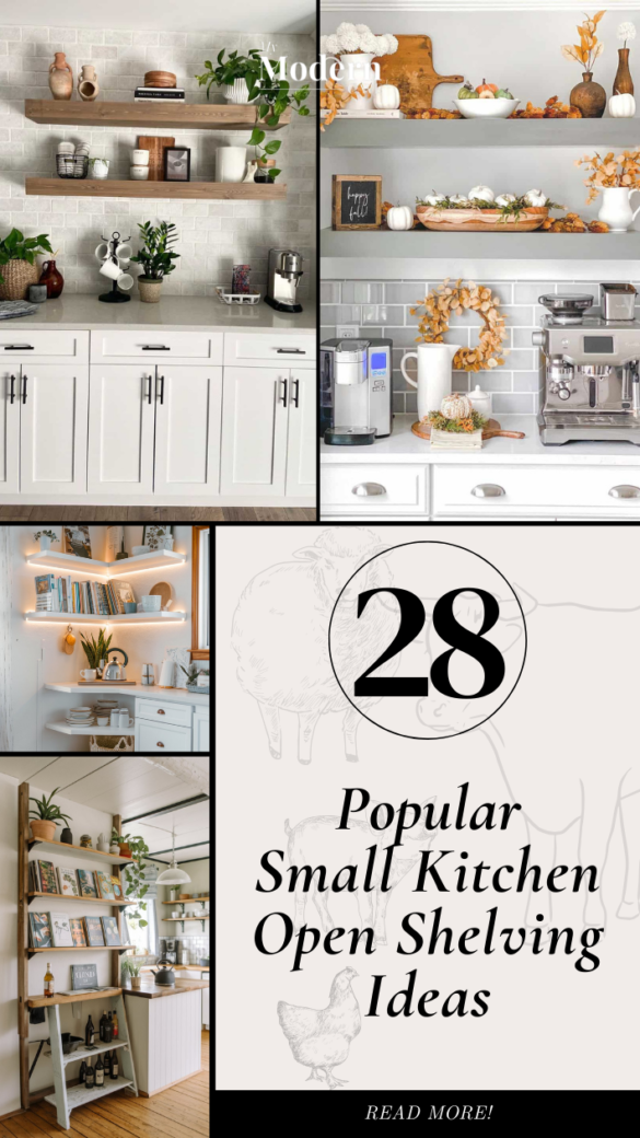 27+ Charming Small Kitchens Embracing Open Shelving Concepts – My ...