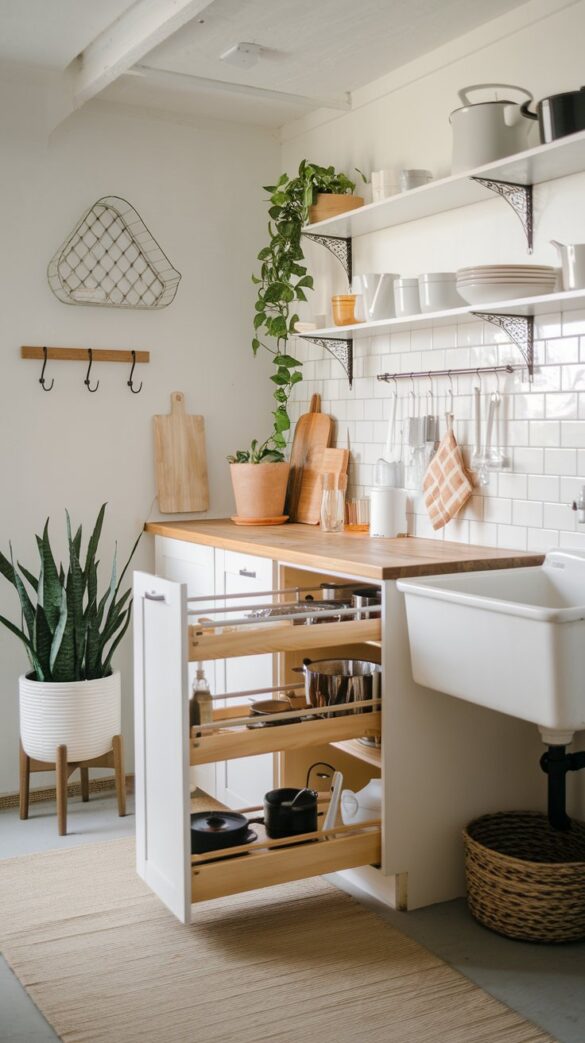 27+ Charming Small Kitchens Embracing Open Shelving Concepts – My ...