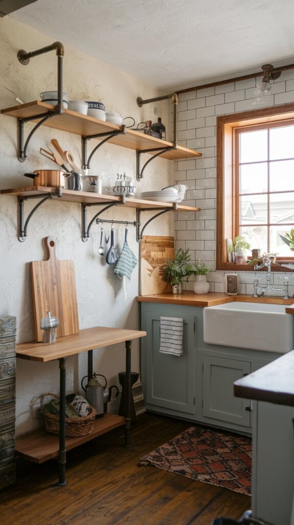 27+ Charming Small Kitchens Embracing Open Shelving Concepts – My ...