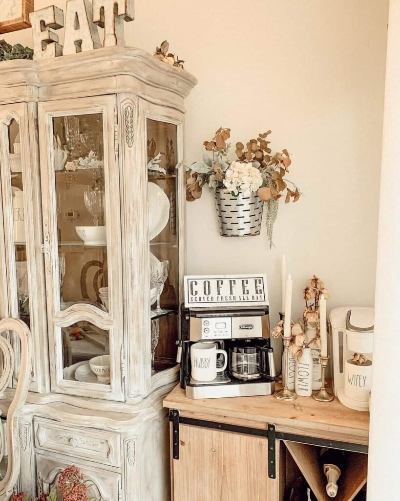 7+ Rustic Home Coffee Bar Ideas That Will Warm Your Farmhouse Kitchen ...