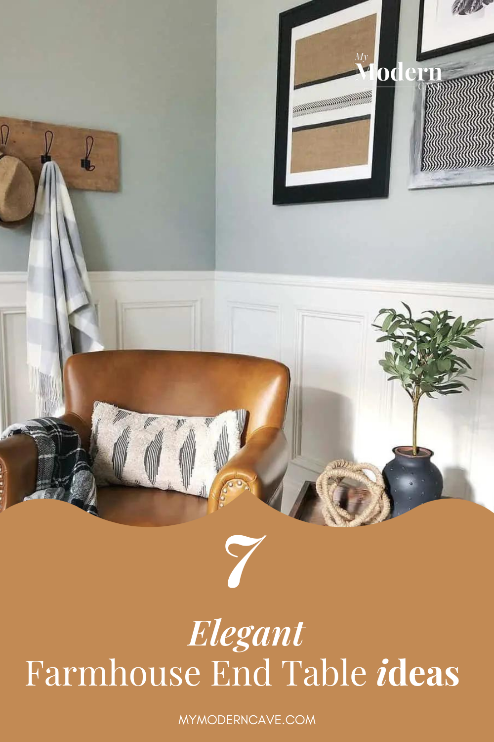 7+ End Table Ideas to Style Your Farmhouse Living Room Seating Area