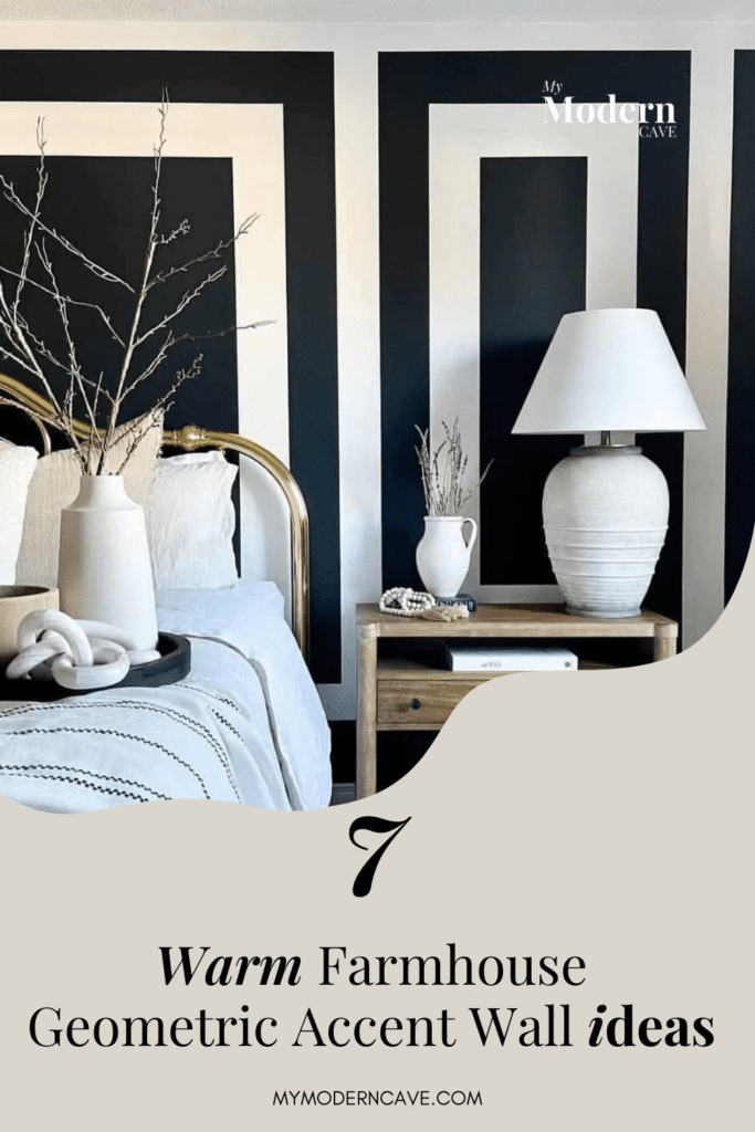 7+ Dynamic Geometric Accent Wall Ideas for a Modern Farmhouse-style Home