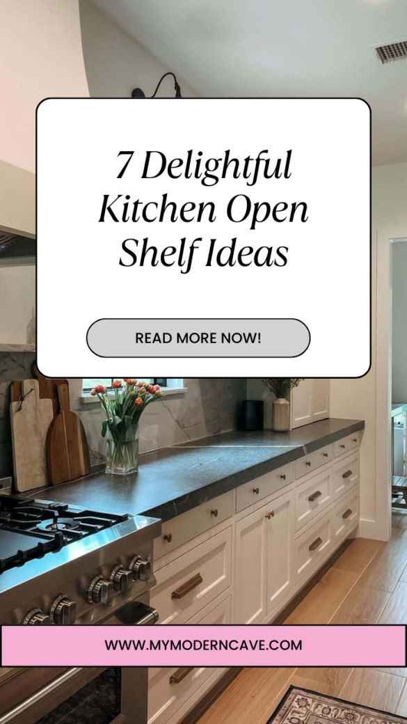 7+ Farmhouse Kitchen Open Shelf Ideas by Range Hood – My Modern Cave