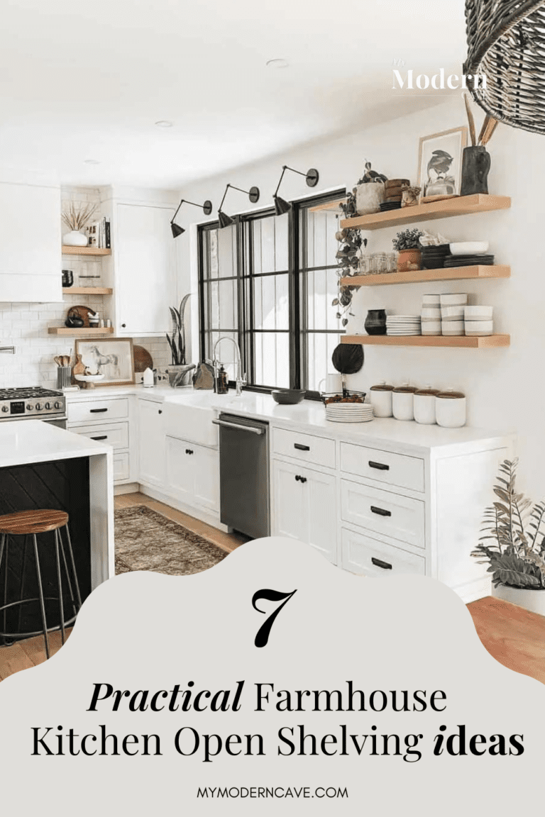 7+ Stunning Yet Functional Farmhouse Kitchens ideas with Open Shelving