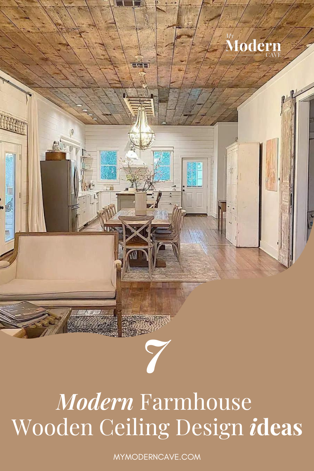 7+ Bold Wooden Ceiling Designs to Elevate Your Farmhouse-style Home