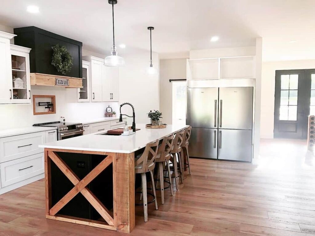 7+ Inviting Farmhouse Kitchen Island Ideas With Four Seats for Homely ...