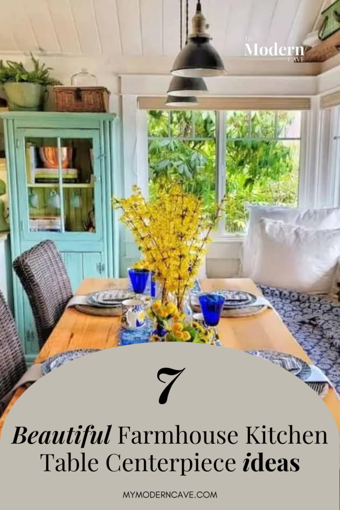 7+ Table Centerpiece Ideas to Embellish Your Farmhouse Kitchen for ...
