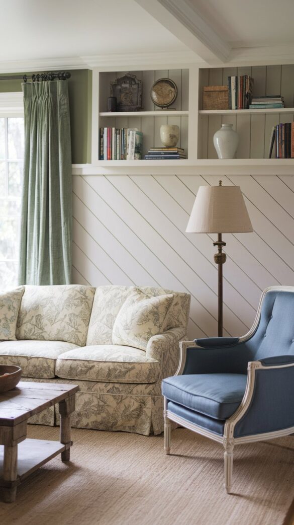 23+ Striking Wainscoting Accent Wall Ideas for Texture Lovers