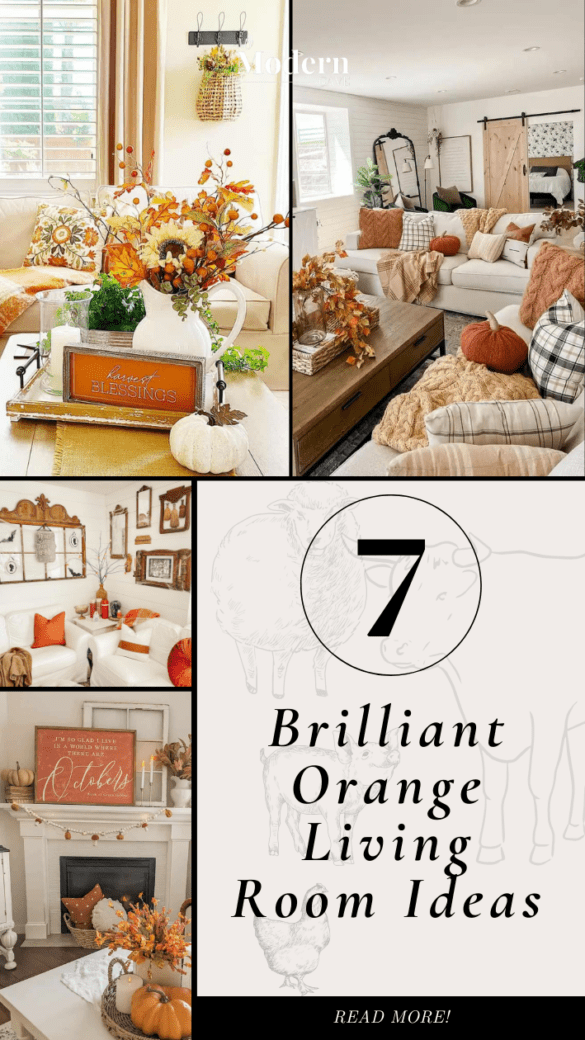 7 Rustic Orange Farmhouse Living Room Ideas That Squeeze Style – My ...