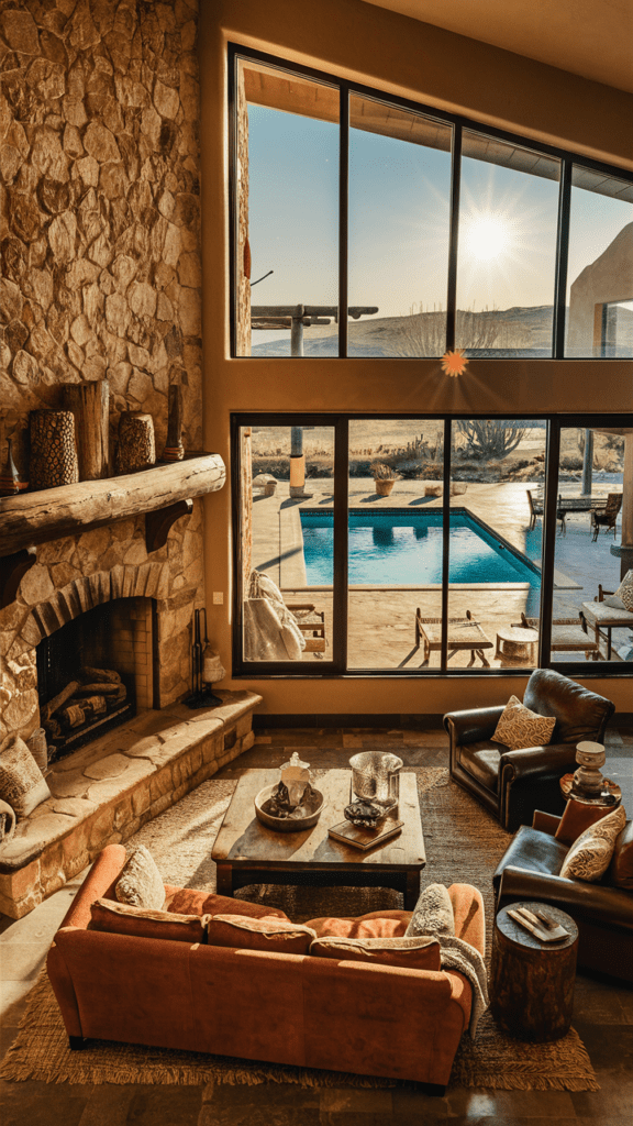 28+ Rustic Stone Fireplace Ideas that Steal the Show – My Modern Cave