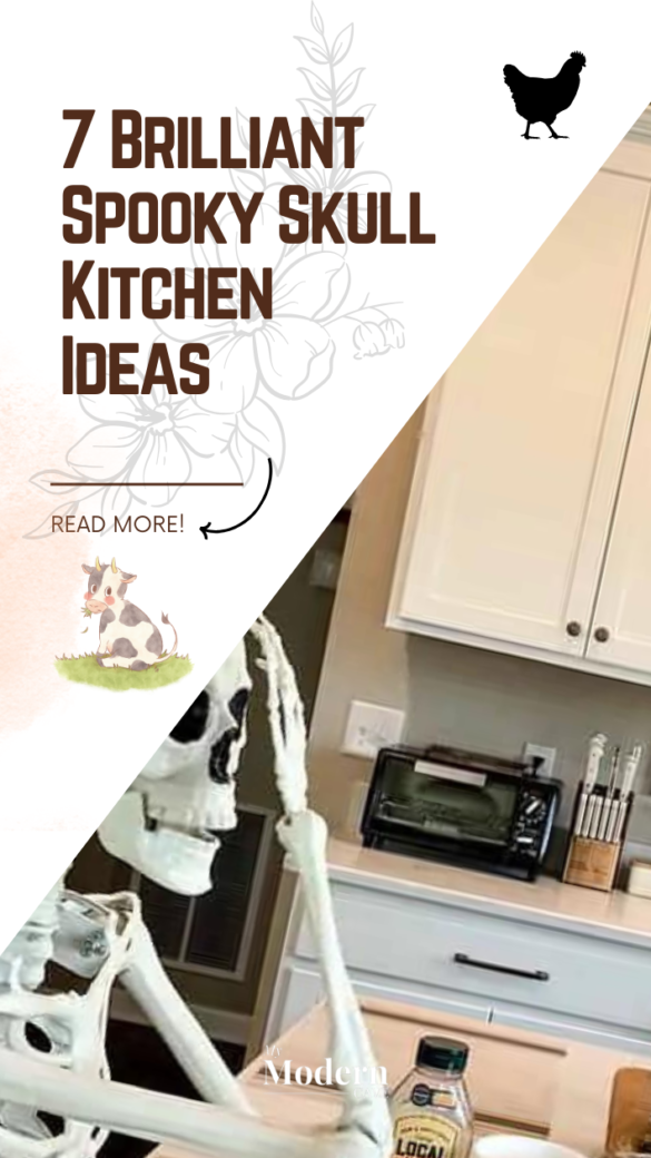 7+ Spooky Skull Decor Ideas for Your Farmhouse Kitchen This Halloween ...