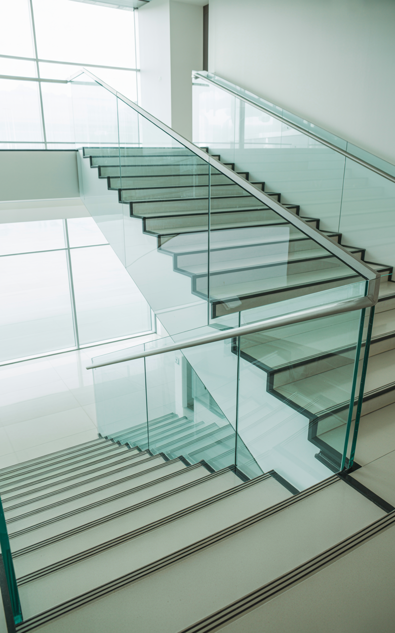 21 Glass Staircase Railing Ideas That Feel Sleek, Bright, and ...